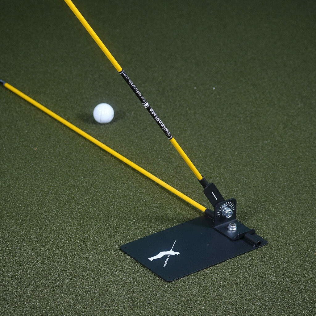 Swing Plate Dual Pro Bundle | Golf Aid With Alignment Sticks